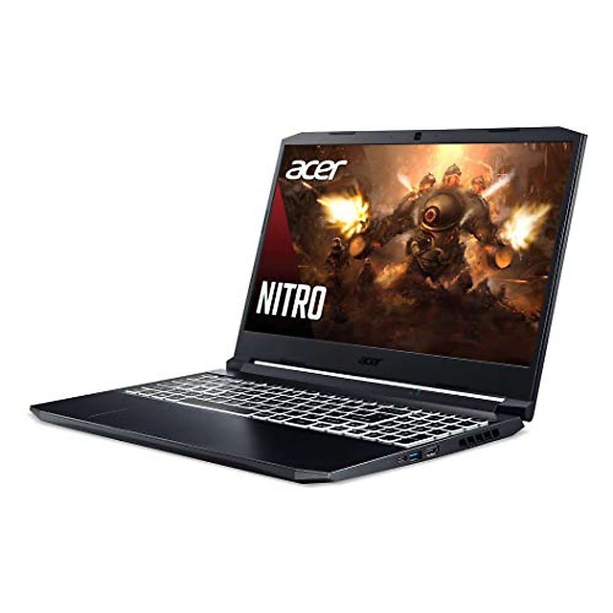 Acer Nitro 5 AN515-45-R21A Gaming Laptop, AMD Ryzen 5 5600H Hexa-Core Processor | NVIDIA GeForce RTX 3060 GPU | 15.6" FHD 144Hz IPS Display | 16GB DDR4 | 512GB NVMe SSD | WiFi 6 | RGB Keyboard