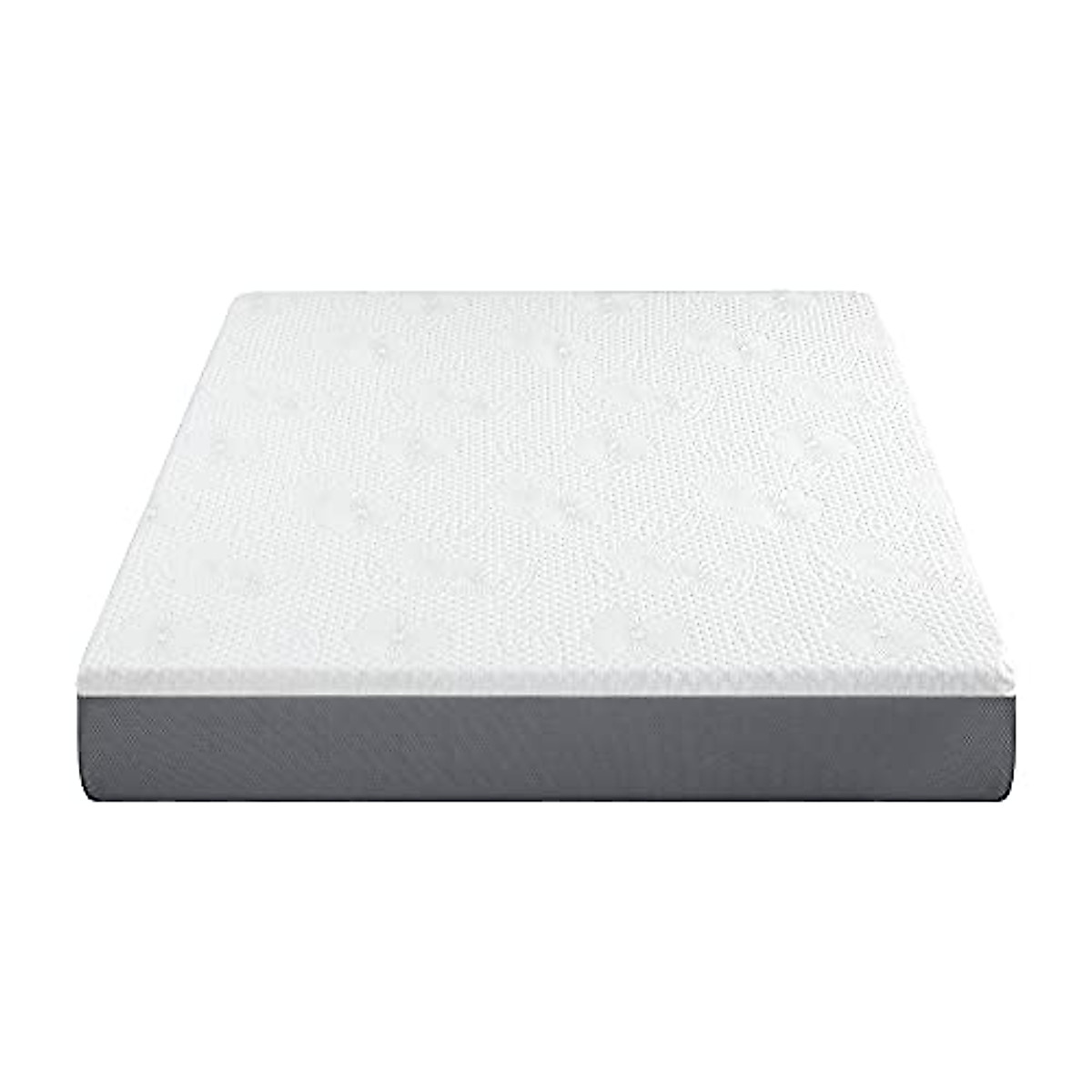 PrimaSleep 10 Inch Gel Infused Superior high-Density Memory Foam Mattress, CertiPUR-US® Certified, Gray, Queen