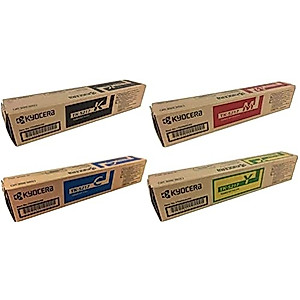 Kyocera BUNDLE TK5217 Toner Cartridge Set, Works with Kyocera TASKalfa 406ci A4 Color Multifunctional Printer; Includes TK-5217K Black, TK-5217C Cyan, TK-5217M Magenta and TK-5217Y Yellow