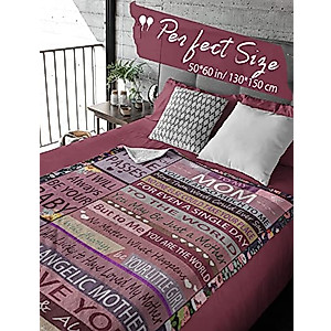 RFHBP Gifts for Mom, Gifts for Mom from Daughter, Mom Gifts, Birthday Gifts for Mom, Mom Birthday Gifts, Gift for Mom, for Mom Blanket 50" × 60"