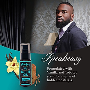 Maestro's Classic BEARD OIL | High-Shine Moisturizing & Taming for All Beard Types & Lengths- Speakeasy blend, 2 Ounce