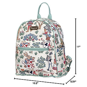 Signare Tapestry Casual Backpack Rucksack Women School Bags with Floral Design (Poppy, DAPK-POP)