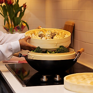 Joyce Chen Steamer, Bamboo, Tan