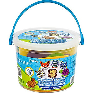 Perler Woodland Creatures Fuse Bead Bucket Craft Activity Kit, 6006 pcs