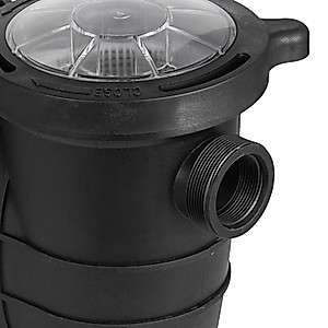 Hitgrand 2HP Self Primming Pool Pump, Inground Above Ground Swimming Pool Pump Upgraded 110V/220V Dual Voltage, 1500W 60HZ Single Speed Pumps with Strainer Basket Silent Operation