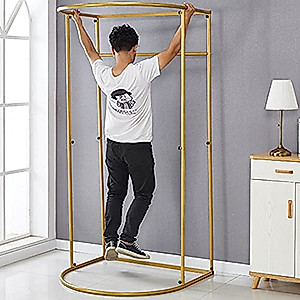 ZUSSMA Clothing Store Fitting Room, Fitting Room, Clothing Store Fitting Room Portable and Foldable Clothing Store Floor Simple Dressing Room Changing Curtain Fitting Room Dressing Room