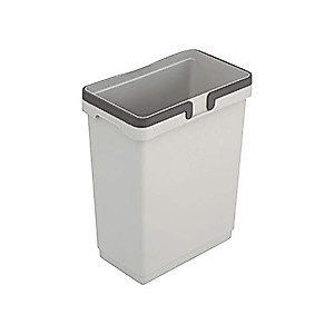 Rok Salice Kitchen Cabinet Soft Close Heavy Duty Frameless Waste Recycle Bin Trash Can Pull Out Organizer Container QPAM15228C (Double 15" (32 Quart Bins)
