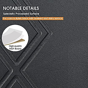 Lifeand Tall Bathroom Corner, Freestanding Doors and Adjustable Shelves, 61.02" H Triangle Storage Cabinet, Black