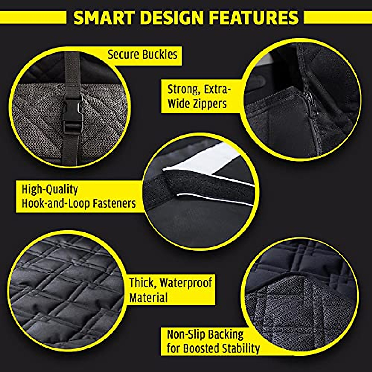 Meadowlark SUV Cargo Liner Dog Seat Covers, Double Stitched & Extra Padded, Water Repellant, Anti Shock, Non-Slip, Dog Car Seat Cover Trunk Mat, Dog Accessories, Pet Car Seat Protector for Fur & Mud