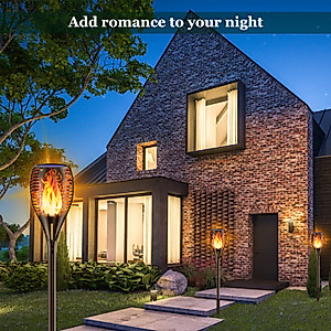 Balight Solar Torch Lights, 43in 96 LED Waterproof Flickering Flames Solar Lights Outdoor Landscape Decoration Lighting Dusk to Dawn Auto On/Off Security Torch Light for Patio Garden Yard Driveway