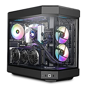 iBuyPower Pro Y60 Gaming PC Computer Desktop Y60BI9N4701 (Intel i9-13900KF 3.0 GHz, Nvidia GeForce RTX 4070 12GB, 32 GB 5200 MHz DDR5 RAM, 1TB NVMe SSD, WiFi Ready, Windows 11 Home),Black
