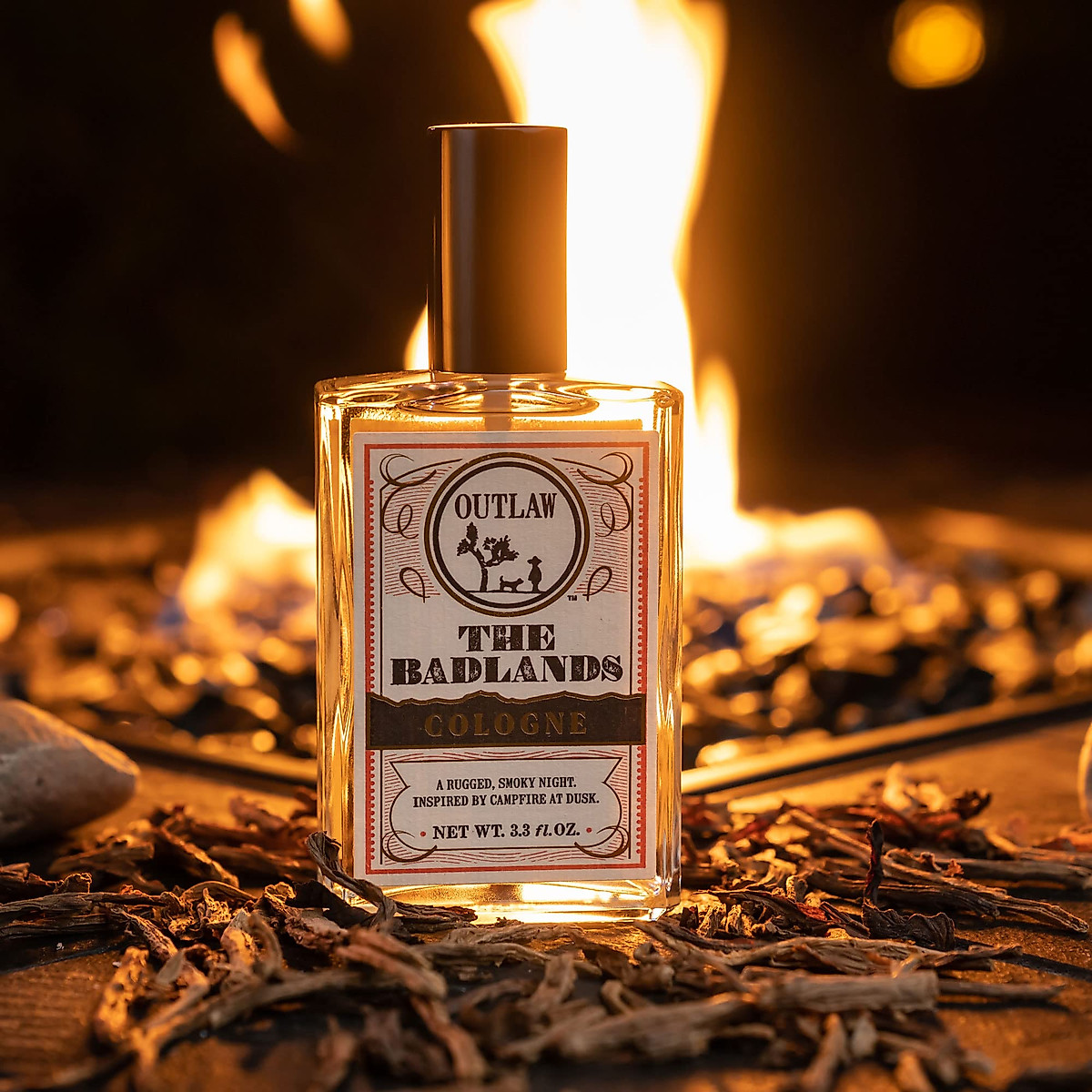 Smoky & Woody Cologne with notes of Cedar and Campfire - The Badlands Cologne by Outlaw - Men's or Women's Cologne