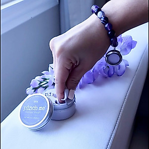 Pinch Me Therapy Dough Bracelet Combo - Holistic Aromatherapy Stress Relieving Putty – Bracelet + 3oz Dough Duo Scent Pack (Aquamarine/Peace)