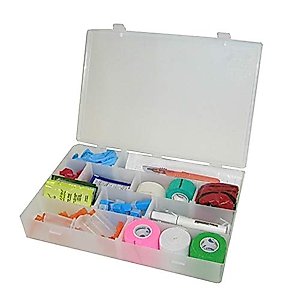 Infinite Divider Systems Flambeau Inc Infinite Divider Boxes Storage Case, 9.5" x 2.2" x 13.5", Clear