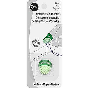 Dritz 204-M Soft Comfort Thimble, Size Medium,Green