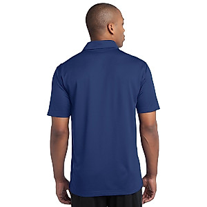 SPORT-TEK Mens PosiCharge Active Textured Polo, Medium, True Royal