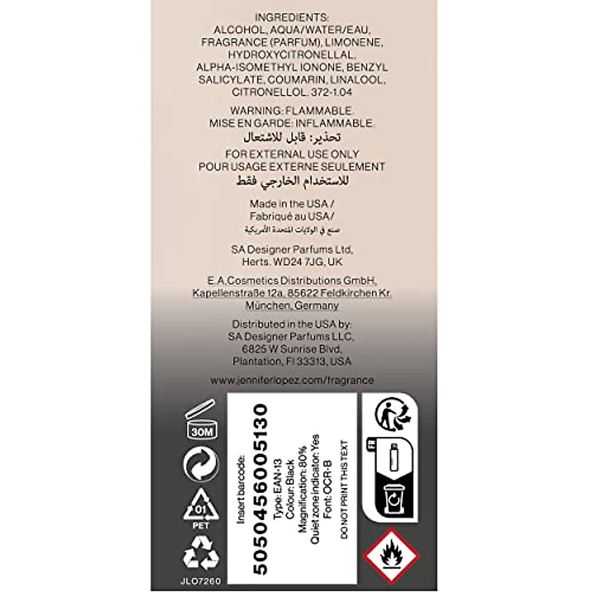 Jennifer Lopez JLuxe Body Mist, 240ml (8fl oz)