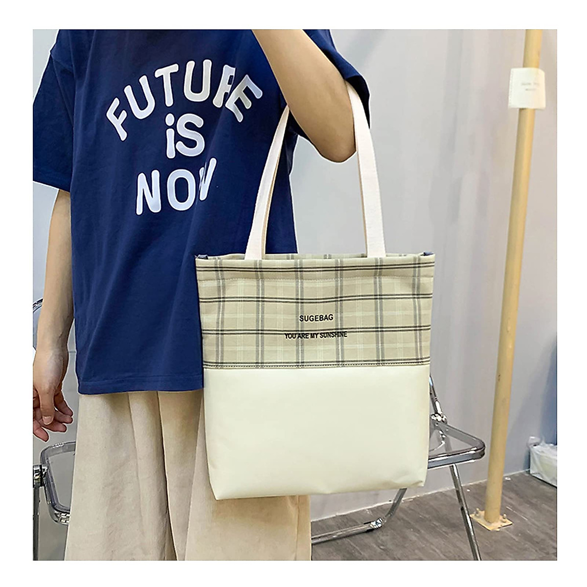 Hopecn Kawaii Backpack Set 5Pcs for Teen Girls Aesthetic School Bookbags with Cute Pendant Back to School Supplies.(Yellow)