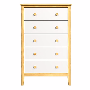 ADEPTUS Wooden Dresser, Natural & White