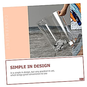 Holibanna 2pcs Garbage Can Office Trash Can Clear Container Office Storage Bins Wastebasket Can Kitchen Waste Basket Waste Bin Office Trash Can Household Large Storage Bin Clear Trash Can