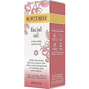 Face Oil, Burt's Bees Hydrating & Anti-Aging Facial Care, 0.05 fl oz Ounce (Packaging May Vary)
