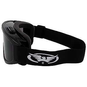 Global Vision 3 Pair Windshield Padded Goggle Clear Smoke & Yellow Lens Fits Over Most Glasses Antifog Coating Great for Paintball Airsoft ATV Motorcycle Meets ANSI Z87.1 Standards for Safety Eyewear