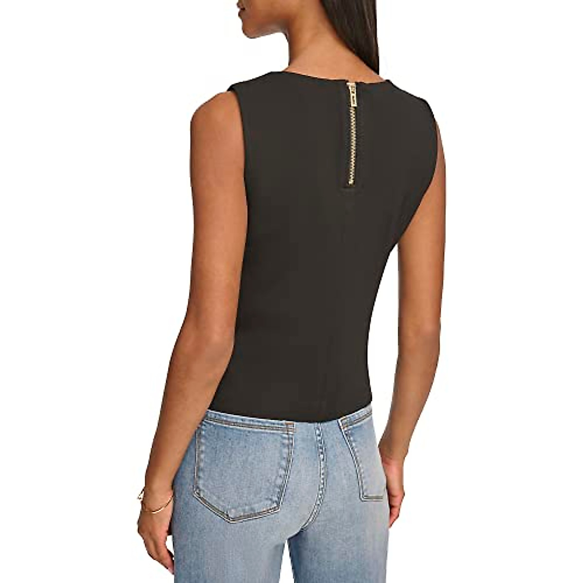 Karl Lagerfeld Paris Women's Sport Tank Blouse, Black