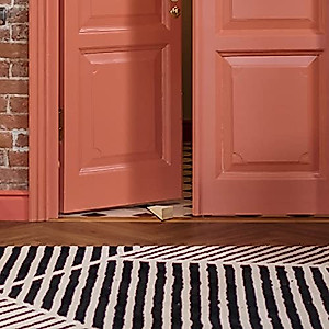 Wooden Door Stop Stopper Wedge, 4 Pack Soild Wood Non-Slip Doorstop Wedge with Sturdy and Durable, Security Door Stopper Fit for Bottom of Door On Tile, Concrete, Carpet, Wooden Floor (4 Pack)