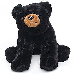 Bearington Bandit Plush Stuffed Animal Black Bear Teddy, 18"