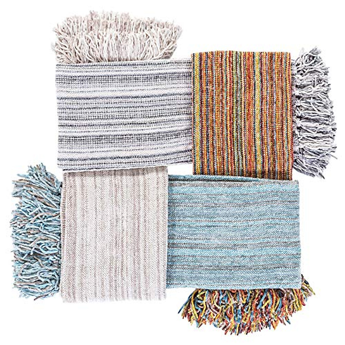 DECOMALL Multicolor Throw Blanket - Soft Cozy 50x60 Inches