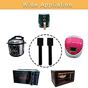 SINIFER 8 PCS Cord Organizer for Appliances, Cord Holder Cable Organizer Compatible with Kitchen Small Appliances, Cord Winder Tidy Wrap Fits for Pressure Cooker and Air Fryer, Coffee Maker (Black)