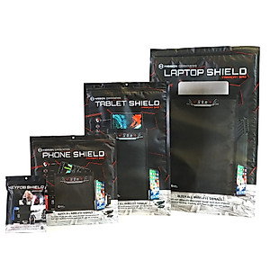 Mission Darkness Faraday Bag Bundle [Standard Collection] - Phone, Tablet, and Laptop Size Bags Included + Bonus Key fob Bag. RF Shielding, EMF Reduction, EMP Protection, Anti-Tracking & Hacking