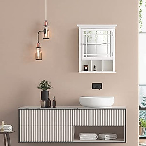 Elegant Home Fashions Madison Detachable Bathroom Cabinet, One Size, White & Neal Bathroom Cabinet, One Size, White