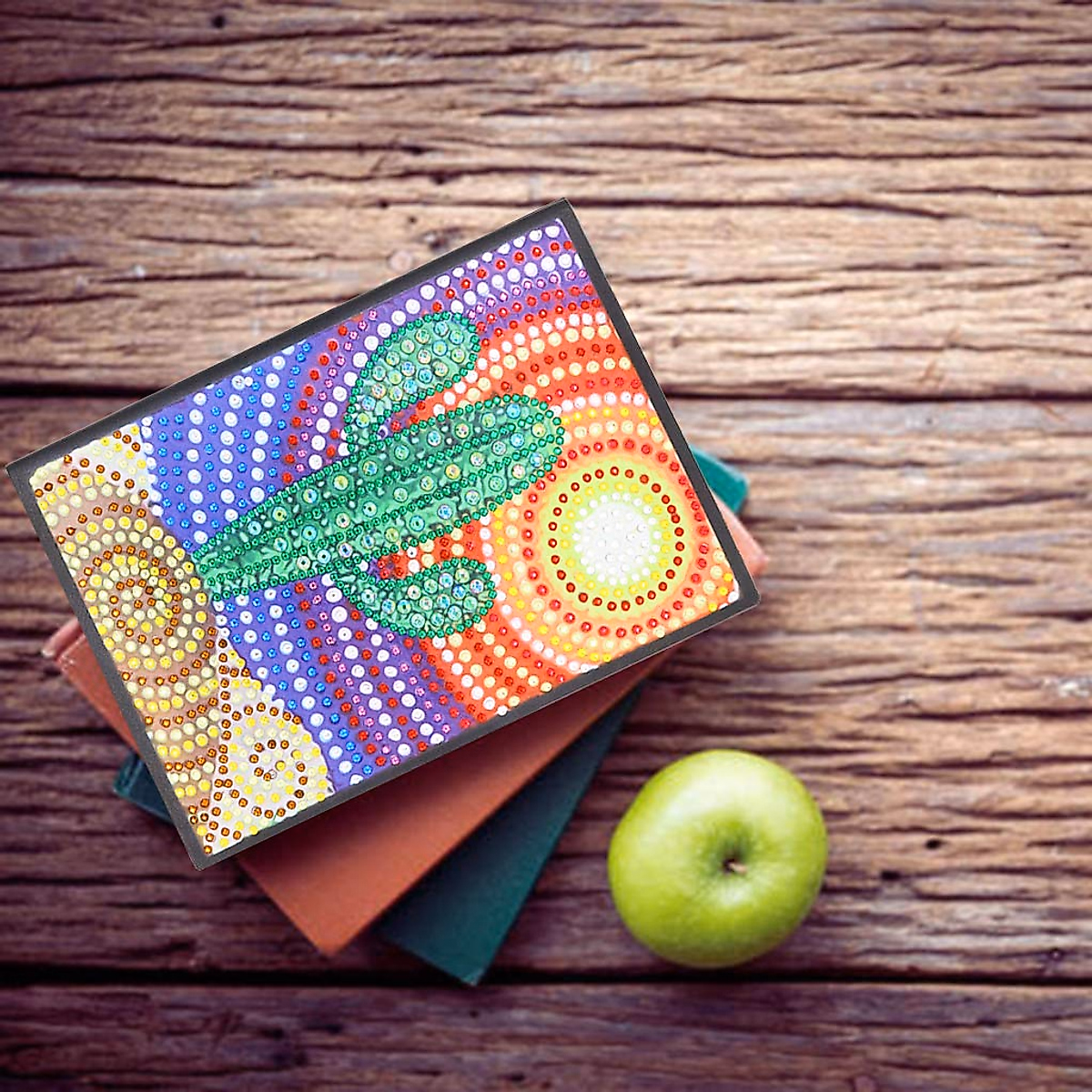 DCIDBEI 2-Pack DIY Diamond Paintings Notebook 5D Diamond Art Notebooks Paper A5 50 100 Art Diamond Notebook Kid Stitch Cross Stitch Notebooks Sketch Books for Adults DIY Diamond Dots Notebooks Blank