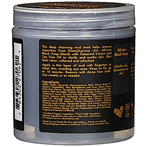 SHEA MOISTURE African Black Soap Clarifying Mud Mask, 6 Ounce