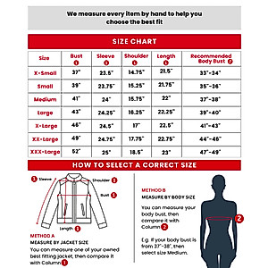 Decrum Womens Leather Jacket - Leather Jackets for Women | [1313764] Ddge Black, L