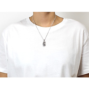 COSUMOSU Owl 925 sterling silver Animal Mexican Pendant (Small Large) (Large)