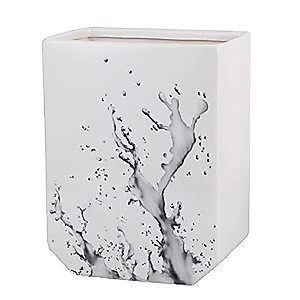 Slim Trash Can,Garbage Can, Saving Space for Small Waste, Garbage Bin for Home, Office, Business, Without Lid, 2.5 Gallons,Grey