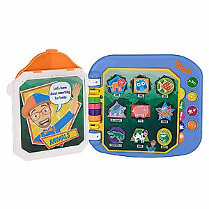 eKids Blippi Book, Toddler Toys with Built-in Preschool Learning Games, Educational Toys for Toddler Activities for Fans of Blippi Toys and Gifts(Multi Color)