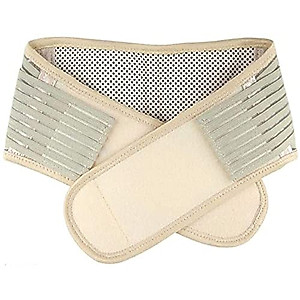 Adjustable Waist Support Belt Tourmaline Self-heating Magnetic Therapy Back Waist Support Lumbar Brace Belt for Lower Back Pain Relief Therapy Support Anti Fatigue Injury Prevention Back Waist Brace