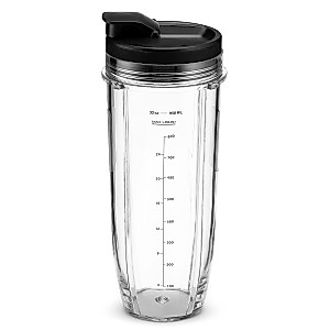 Nutri Ninja 32 oz Tritan Cups with Sip & Seal Lids. Compatible with BL480, BL490, BL640, & BL680 Auto IQ Series Blenders (Pack of 2)
