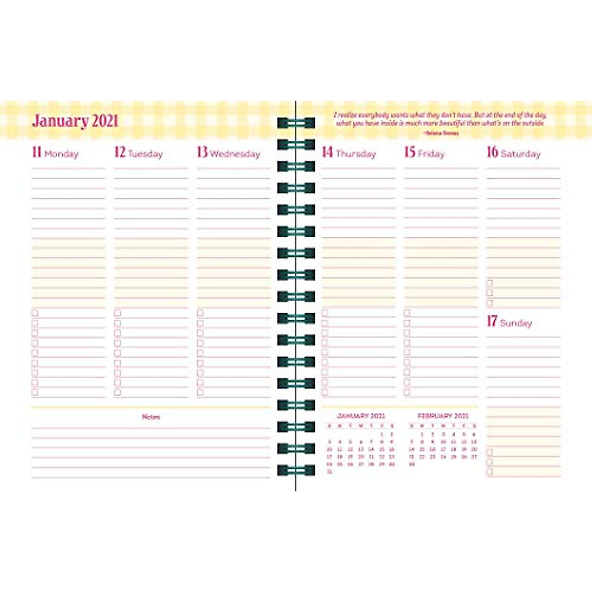 Posh: Deluxe Organizer 17-Month 2020-2021 Monthly/Weekly Planner Calendar: Lemondrops