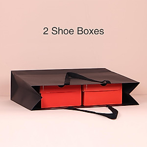 PAPERIST 6pcs 21.7x6.1x15.7 (4) Extra Large Size Gift Bags with Cotton Handles, Thick, Sturdy, Giant, Jumbo Paper Bags for Wedding, Birthday, Party