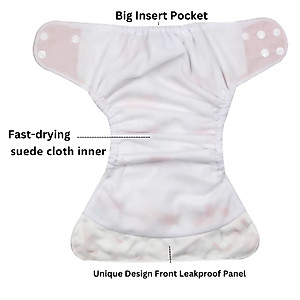 KaWaii Baby Super Value Pack 12 One Size Cloth Diapers + 12 One Size Premium 5-Layer Inserts + 6 Free Premium Inserts