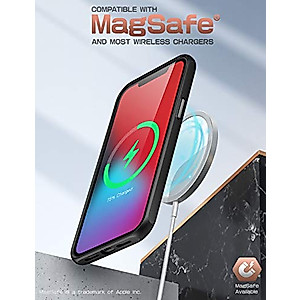 SupCase Unicorn Beetle Style Series Case Designed for iPhone 12 Pro Max (2020 Release) 6.7 Inch, Premium Hybrid Protective Clear Case (Black)