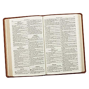 Personalized Custom Text Your Name KJV Holy Bible Gift Edition LuxLeather Brown King James Version Bible Custom Made Gift for Baptism Christenings Birthdays Celebrations