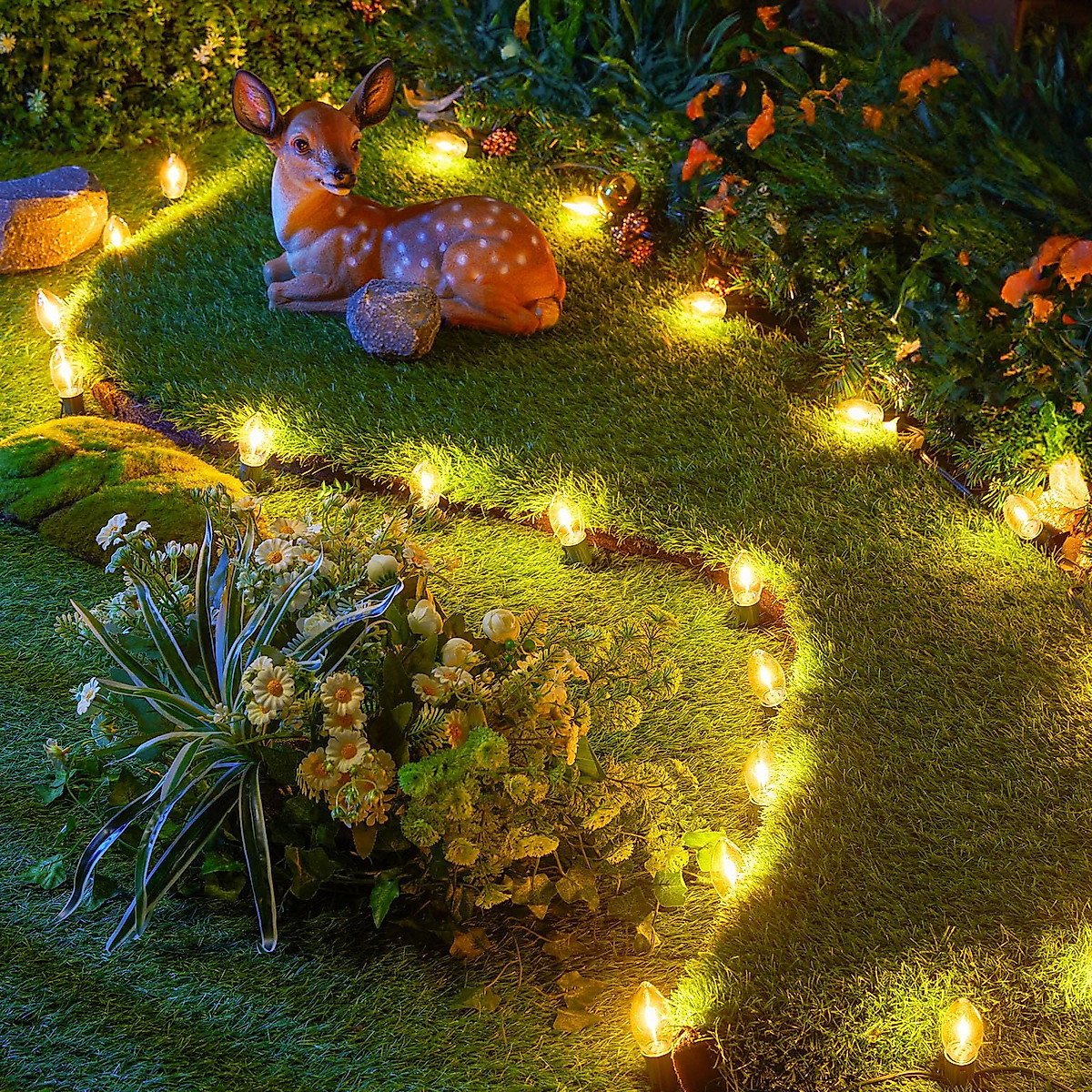 8 Pack C7 LED Night Light Bulbs, C7 E12 Candelabra Christmas Replacement Bulbs, Salt Lamps Window Candles Chandeliers Replacement Bulbs,0.6W Equivalent 4W 5W 6W 7W Incandescent Bulbs, Warm White