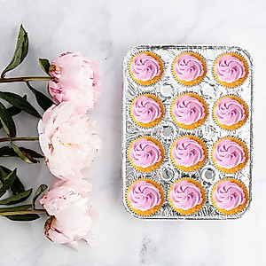 Nicole Fantini Disposable Aluminum 12 Cavity Mini Muffin Foil Pan (4)