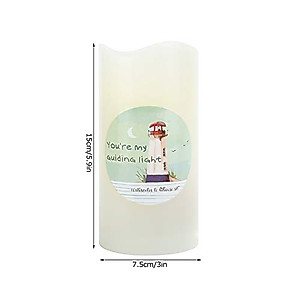 ViaGasaFamido LED Electronic Candle LightNovelty Lighting Flameless Candles Flameless Projector Candle LightCandle Rotating Night Light for Living Room Garden Home Table Decoration