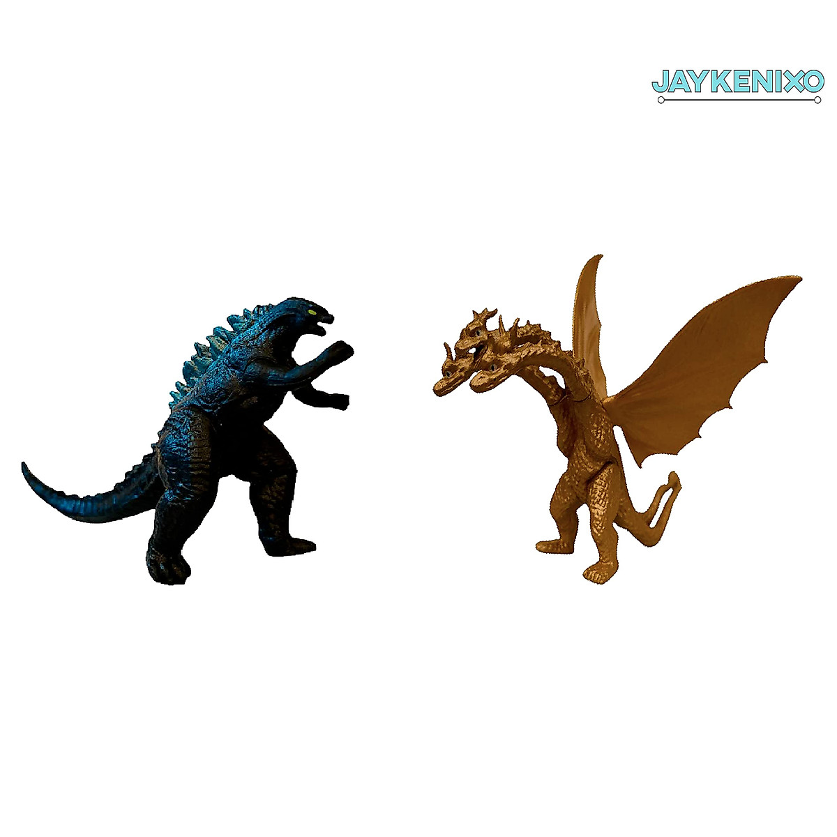 JAYKENIXO 2pcs Dragons and 10pcs Mini Action Figures Toys Set